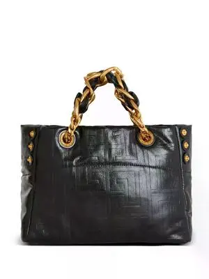 Balmain 1945 Soft Leather Tote Bag