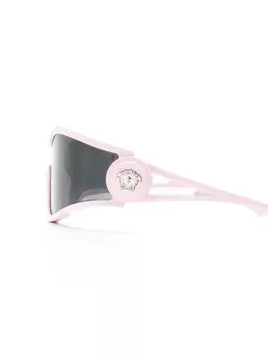 Versace Medusa Medallion Shield-frame Sunglasses - Pink