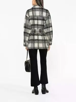 IRO PARIS Checked Belted Coat