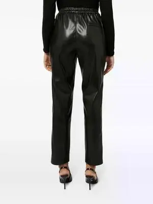 EMMA E GAIA Faux-leather Straight Leg Pants