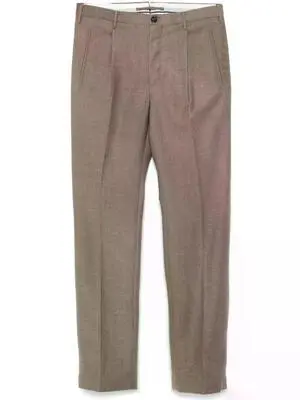 Incotex Virgin Wool Trousers - Brown