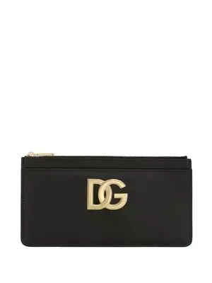 Dolce & Gabbana Dg-logo Leather Card Holder