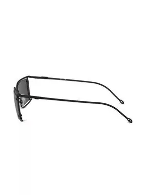 DIESEL® Rectangle Frame Metal Sunglasses
