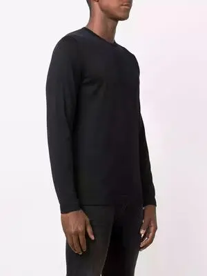 DELL'OGLIO Crew-neck Merino Jumper - Blue