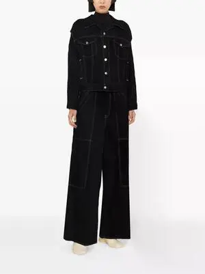 MAISON MARGIELA Metallic-thread Denim Jacket