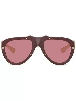 Burberry Oversized Sunglasses - Red