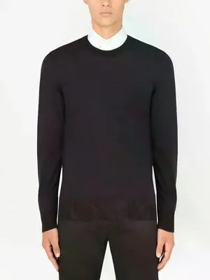 Dolce & Gabbana Long-sleeved Cashmere Jumper - Blue