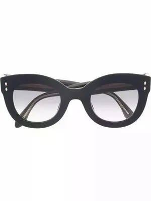 Isabel Marant Polished-effect Cat-eye Glasses - Black