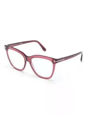 TOM FORD Square-frame Glasses - Red