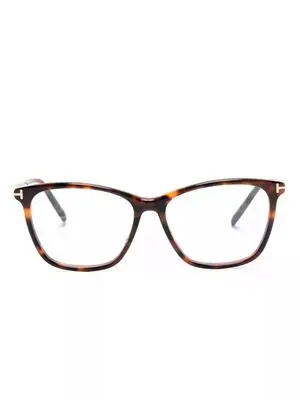 TOM FORD Ft5989b Rectangle-frame Glasses - Brown