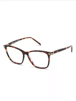 TOM FORD Ft5989b Rectangle-frame Glasses - Brown