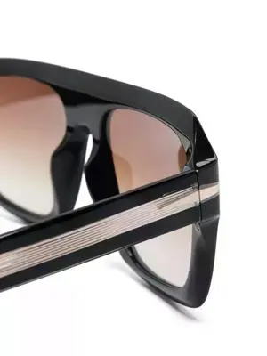 DB EYEWEAR BY DAVID BECKHAM Pilot-frame Sunglasses - Black