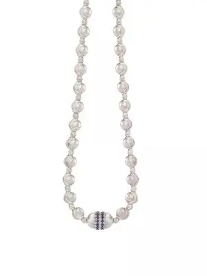 OFFICINA BERNARDI 18kt White Gold Empire Sapphire Necklace - Silver