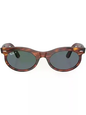Ray-ban Wayfarer Oval-frame Sunglasses - Brown