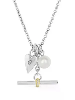DINNY HALL My World Pearl And Diamond Necklace - Silver