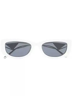 Prada Triangle-logo Sunglasses - White