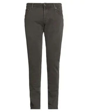 JACOB COHЁN Casual Pants In Stretch Gabardine - Brown