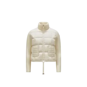 Moncler Square-quilted Padded Wool Zip-up Cardigan - White