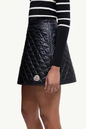 Moncler Diamond-quilted Mini Skirt - Blue
