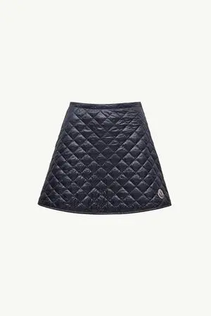 Moncler Diamond-quilted Mini Skirt - Blue