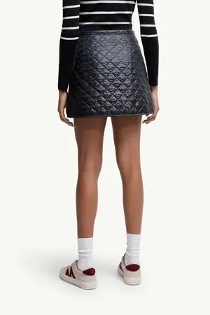 Moncler Diamond-quilted Mini Skirt - Blue