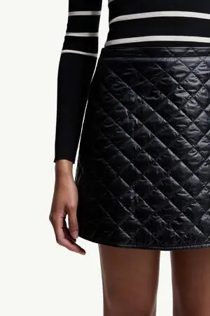Moncler Diamond-quilted Mini Skirt - Blue