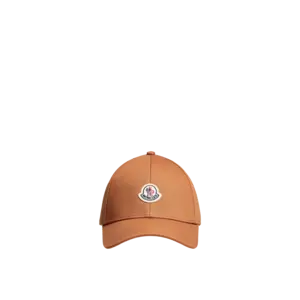 Moncler Cotton Gabardine Baseball Cap - Beige