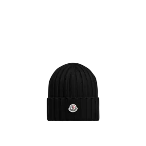 Moncler Wool Beanie - Black
