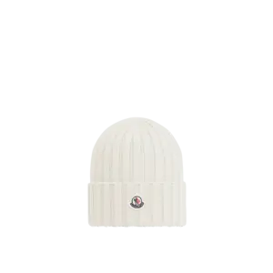 Moncler Wool Beanie - White