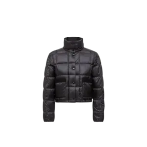 Moncler Jarcieu Braided Trim Short Down Jacket - Black