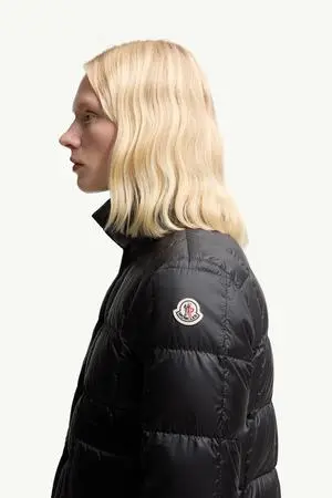 Moncler Jarcieu Braided Trim Short Down Jacket - Black