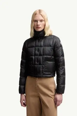 Moncler Jarcieu Braided Trim Short Down Jacket - Black