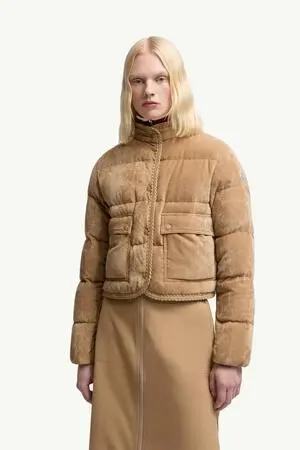 Moncler Essarts Corduroy Down Jacket - Beige