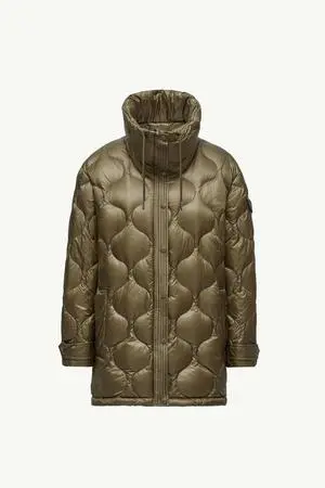 Moncler Lombi Hooded Mid-length Down Jacket
