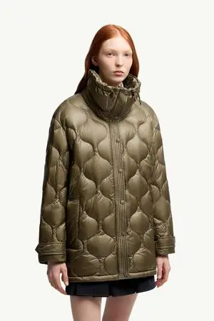 Moncler Lombi Hooded Mid-length Down Jacket