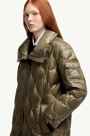 Moncler Lombi Hooded Mid-length Down Jacket