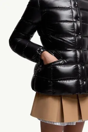 Moncler Barante Hooded Short Down Jacket - Black