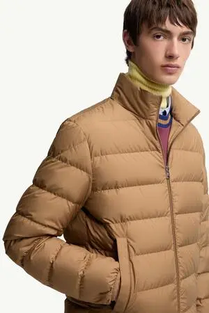 Moncler Baudinet Short Down Jacket - Beige