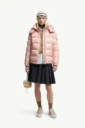 Moncler Maire Hooded Down Jacket - Pink