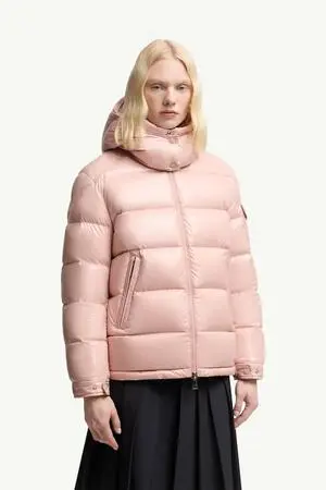 Moncler Maire Hooded Down Jacket - Pink