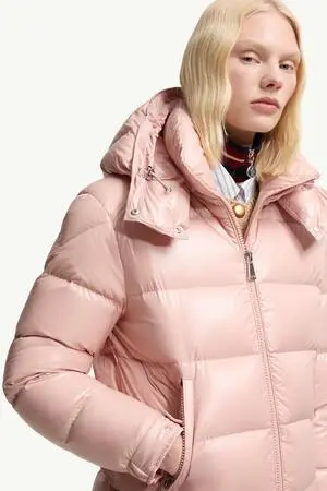 Moncler Maire Hooded Down Jacket - Pink