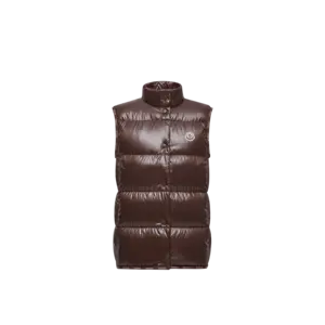 Moncler Badia Down Vest - Brown