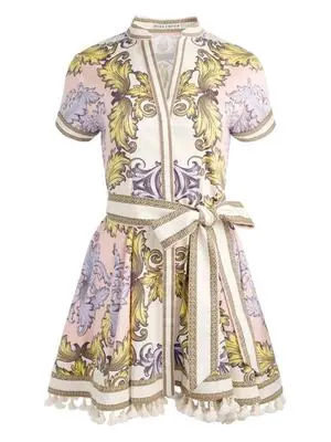 Alice + Olivia Lucy Cotton Mini Dress - Multicolour