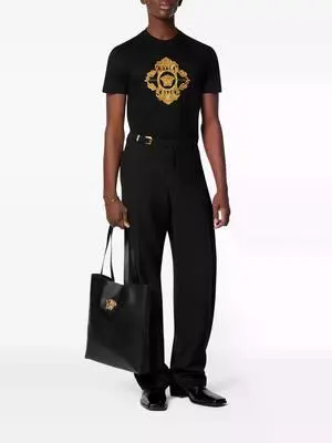 Versace Architectural Baroque-embroidered T-shirt