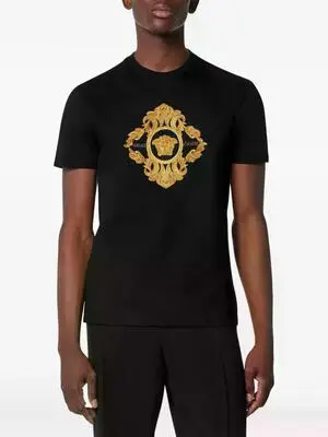 Versace Architectural Baroque-embroidered T-shirt