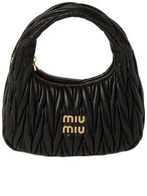 Miu Miu Beau Leather Bag - Black