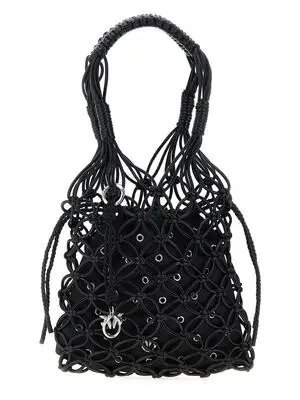 Pinko Mini Handbag With Removable Pouch - Black