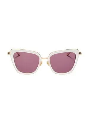 Valentino Garavani V-daydream Ii Sunglasses - Cloudy Ivory  V-light Gold  & Bordeaux