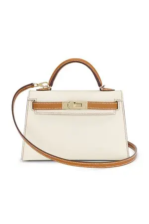 Hermès Epsom Kelly 20 Handbag Nata & Gold