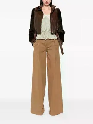 Chloé Buttoned Trousers - Brown
